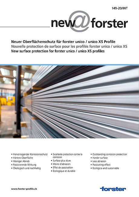 new@forster : Forster Profilsysteme AG, Arbon